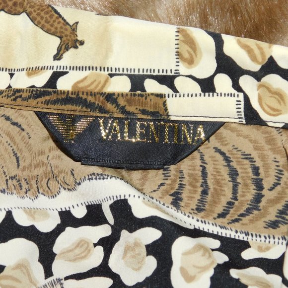 Valentina | Tops | Valentina Animal Print Ladies Blouse | Poshmark